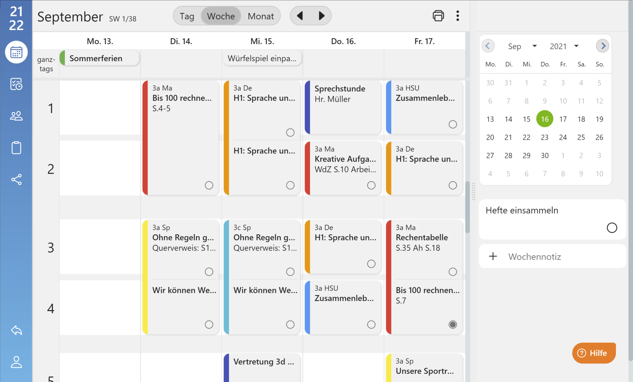 Mein Schulplan | Fachlehrerblog